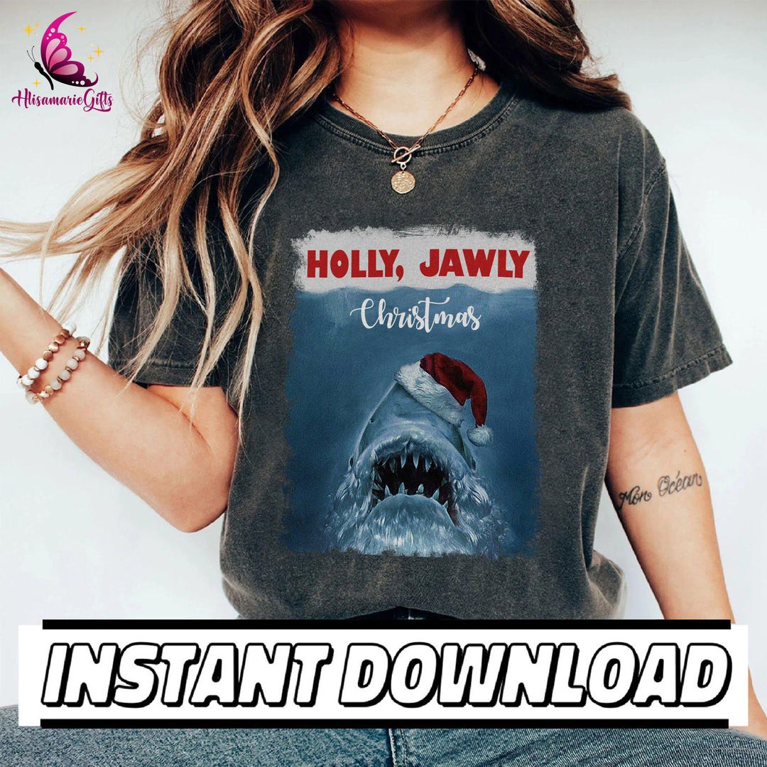 Holly Jawly Chrisrtmas Png Download, Christmas Png Clipart, Jaws ...