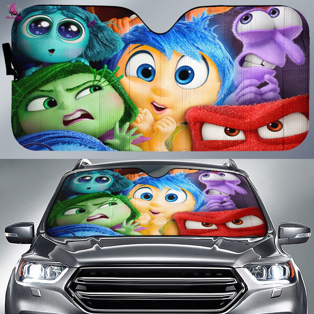 Inside Out Cars Windshield, Inside Out 2 Cars Sunshade, Inside Out Cars ...