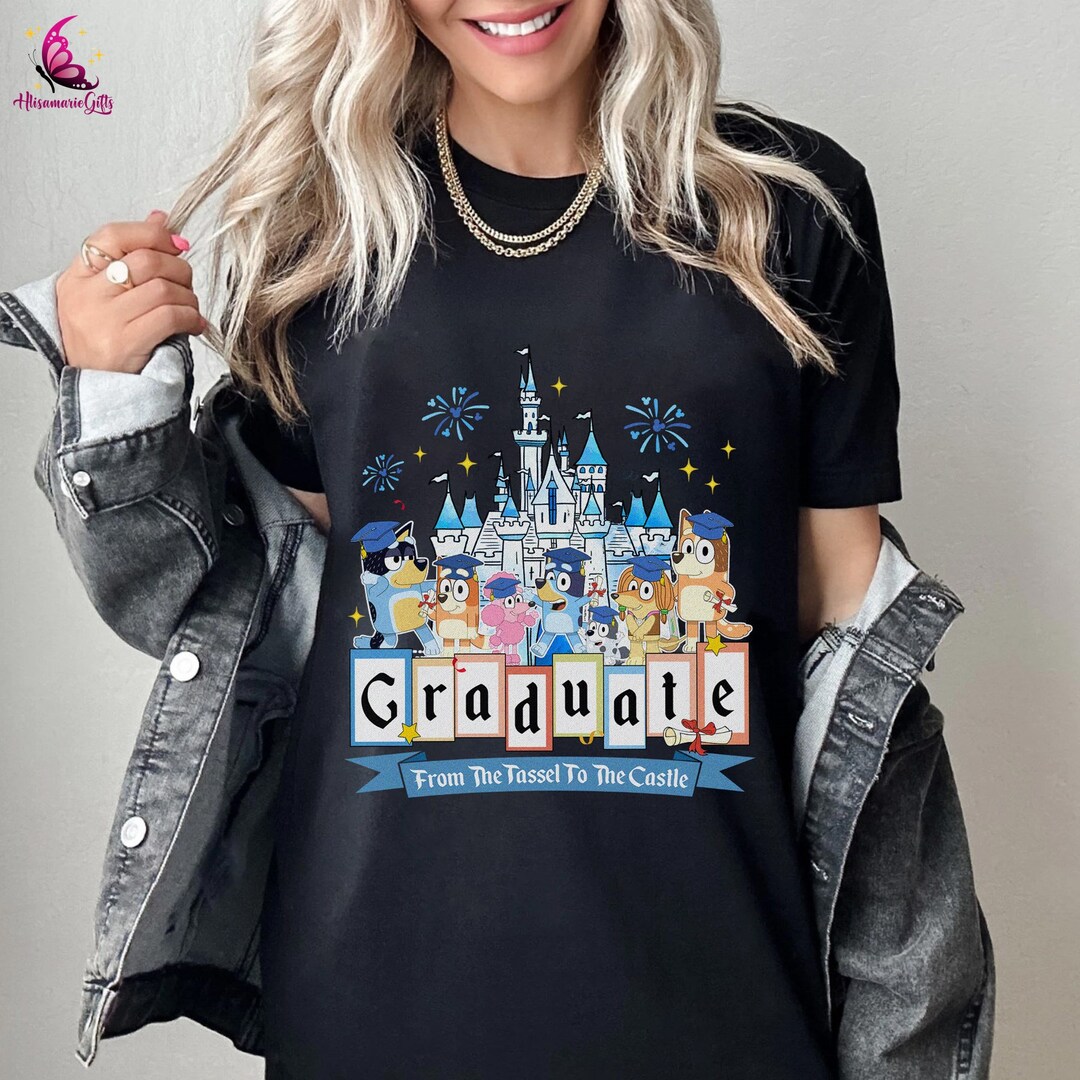 Bluey Graduation Shirt Grad Bluey Shirt Bluey Senior 2024 Bluey Family ...