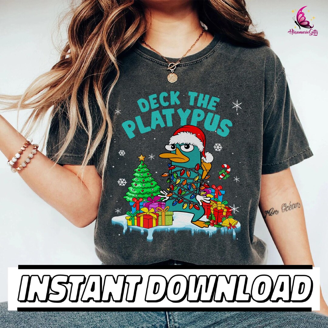 Platypus Ugly Xmas PNG Funny Santa Perry the Platypus Christmas Digital ...