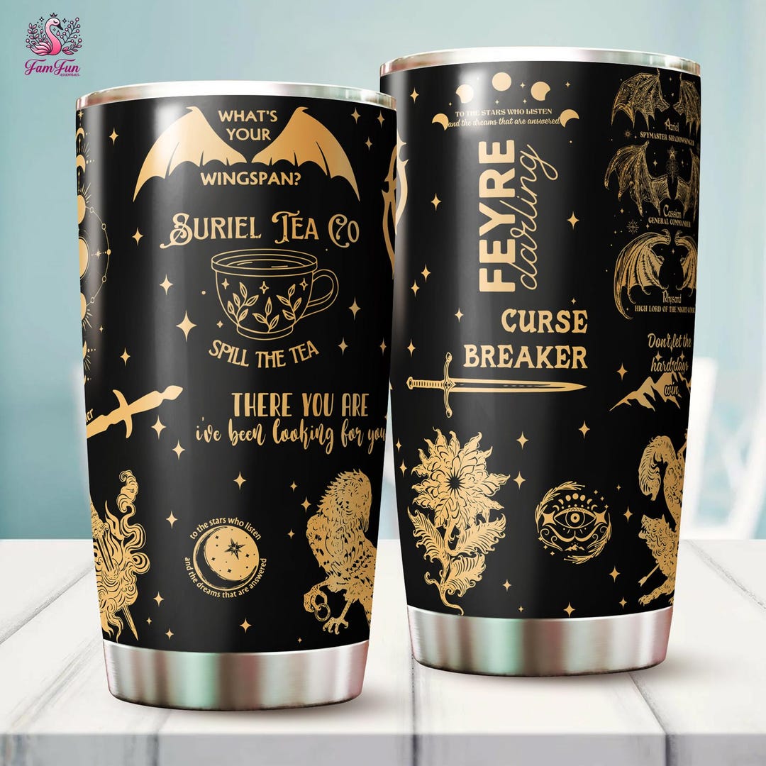 Suriel Tea Co Drinking Cup, A Court of Thorns and Roses, Suriel Tea Co ...