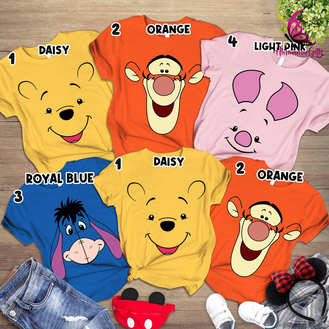 Winnie the Pooh Characters Costume Shirts, Winnie the Pooh Shirts ...