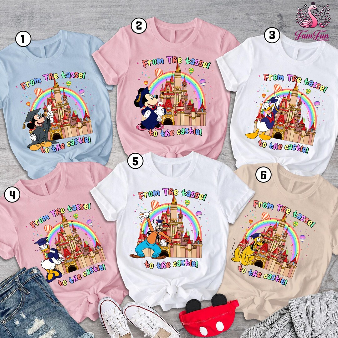 Mickey and Friends Graduation Shirt | From Tassel to the Castle Shirt ...