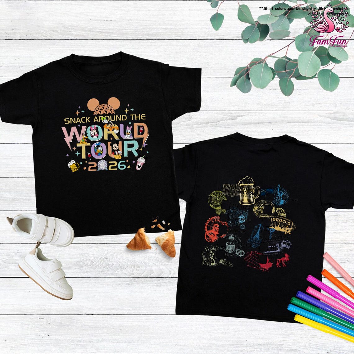 Snack Around the World Tour Shirt, Epcot World Showcase, Epcot Comfort ...