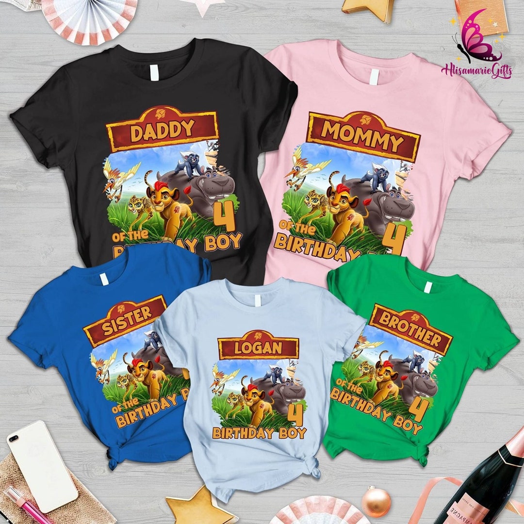 The Lion Guard Birthday Matching Shirt, the Lion Guard Family Shirt ...