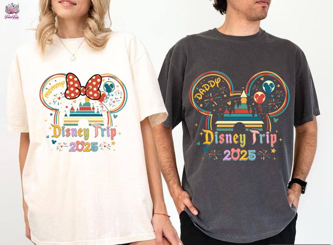 Personalized Family Disneytrip 2025 Shirt, Family Trip Matching Shirt, Magic Kingdom, Disneyland ...