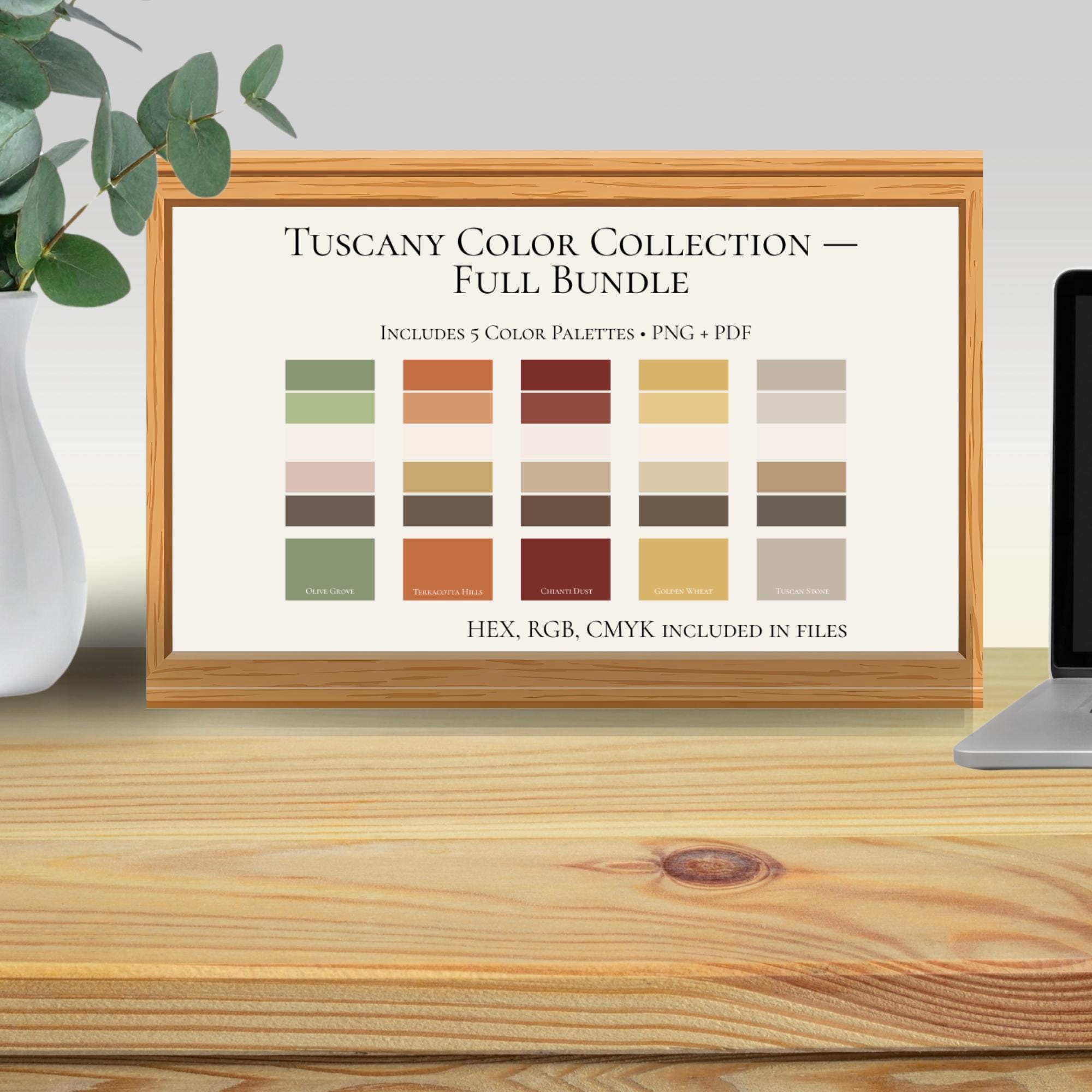 Tuscany Color Collection — Full Bundle • Warm & Earthy Neutral Palettes ...