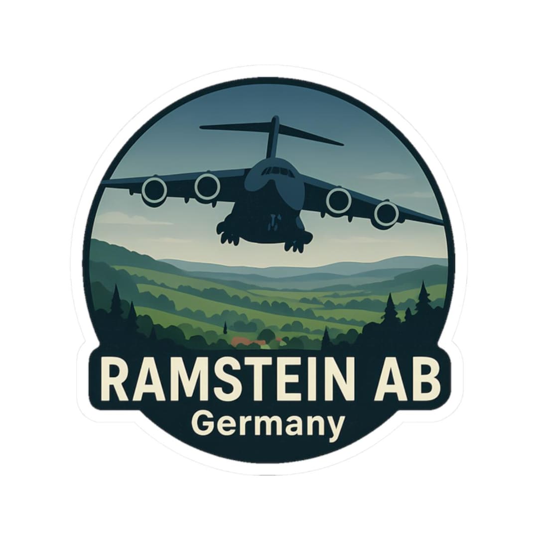 Ramstein AB Germany Sticker - C-17 Airlift Base Gift for Air Force ...