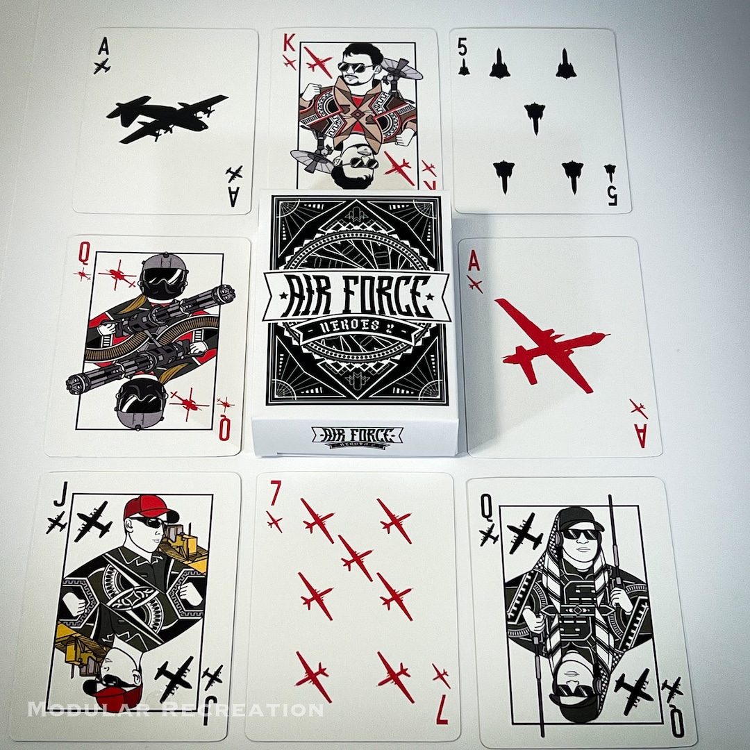 Air Force Deck of Cards for Airmen, Pilots, Dependent, Military ...