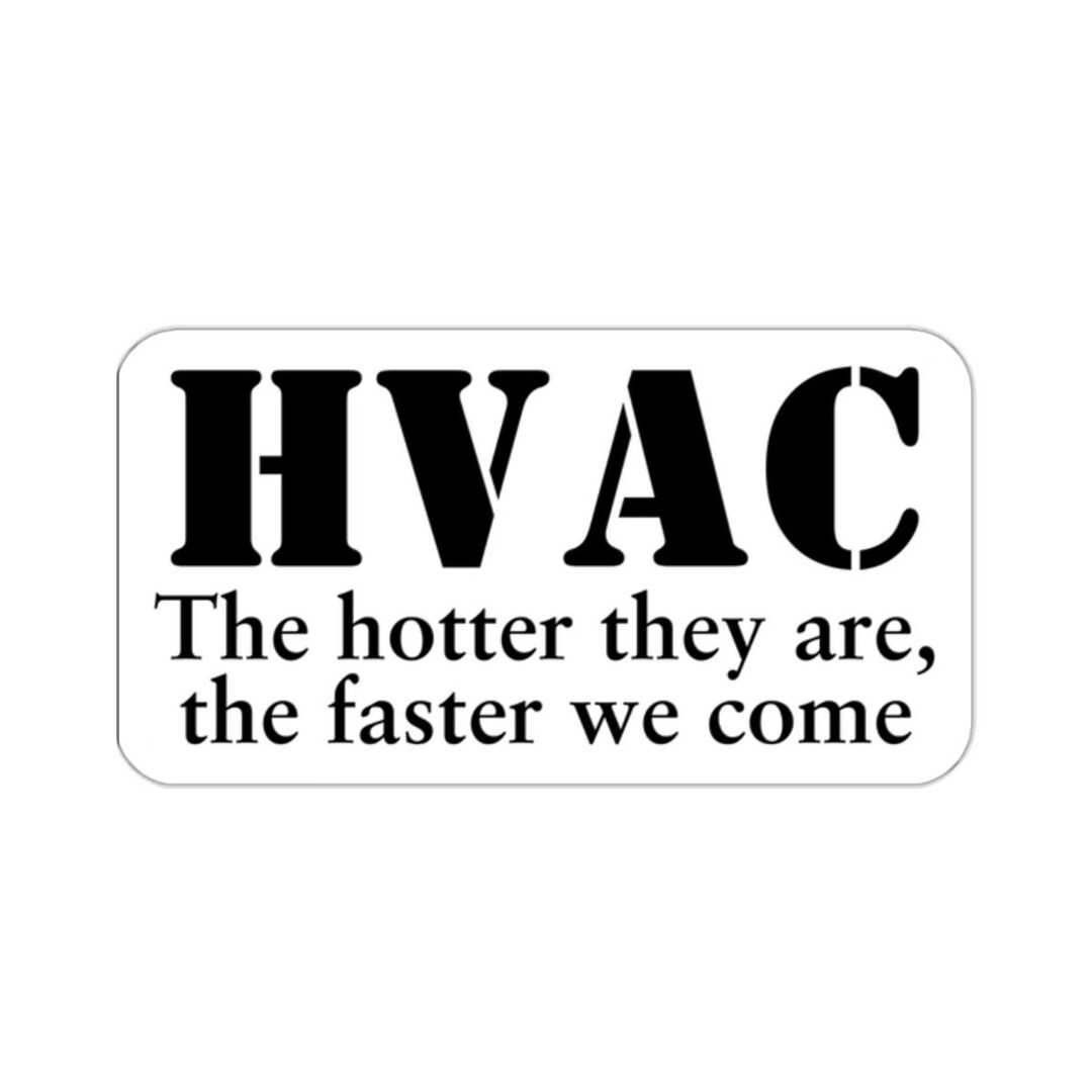 Funny Hard Hat Sticker for HVAC Technicians, Blue Collar Workers, Air ...