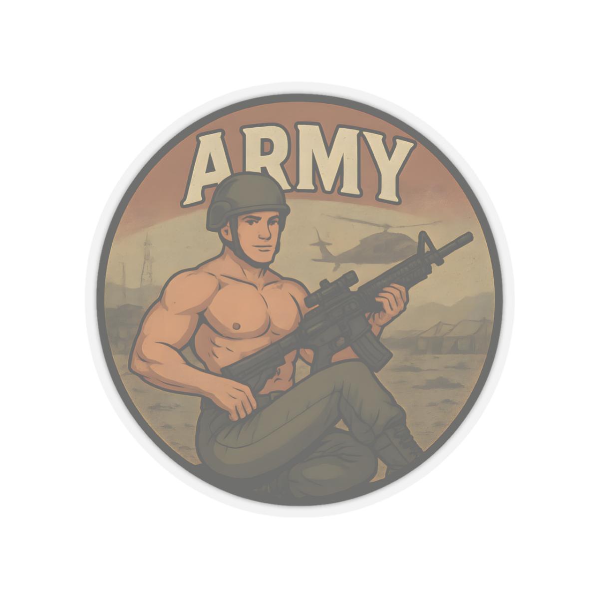 Army Pin up Man Sticker for Army Soldiers, Spouses, Riflemen, Tankers ...