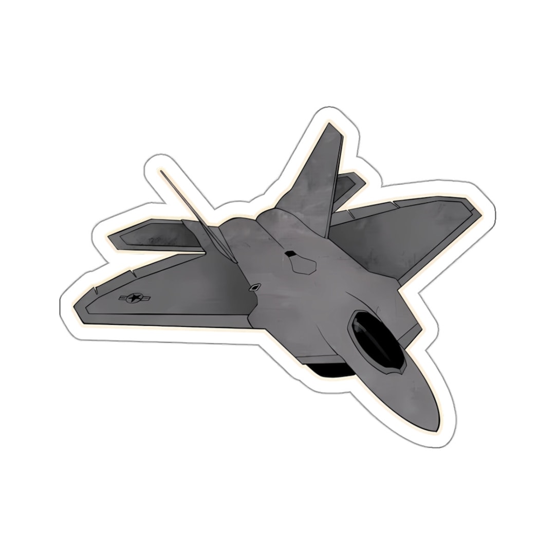 F-22 Raptor, Air Superiority Aircraft Sticker for Aviation Fans ...