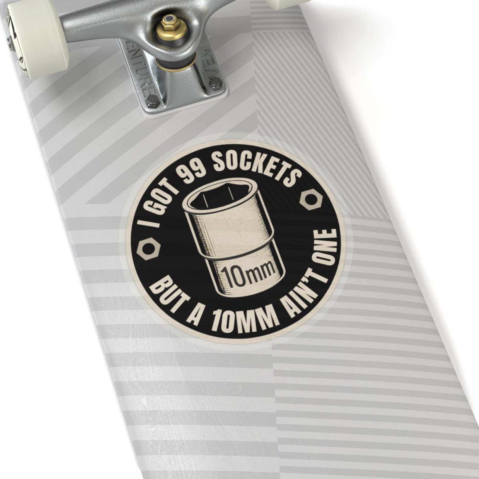 Funny 10mm Socket Sticker for Mechanics, Car Guys, Tool Lovers, Garage ...