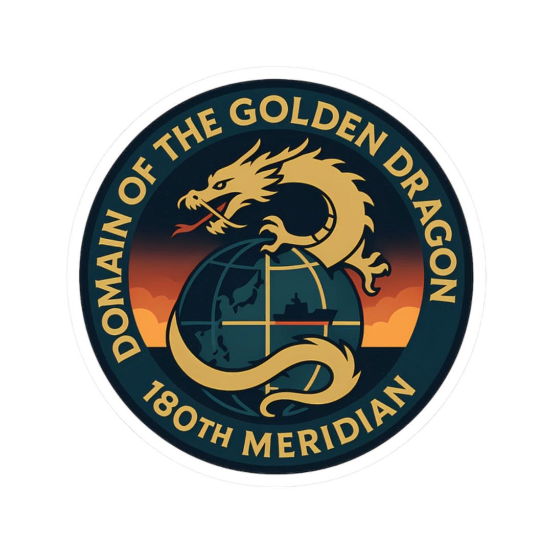 Sticker for Sailors & Veterans - Domain of the Golden Dragon 180th ...