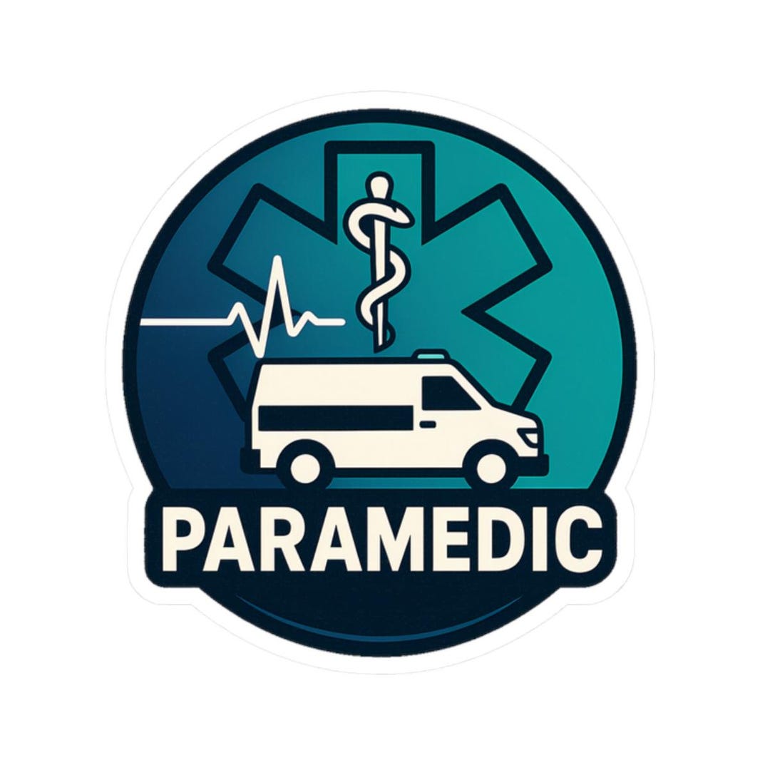Sticker for Paramedics, EMS Medic Ambulance Decal, Emergency First ...