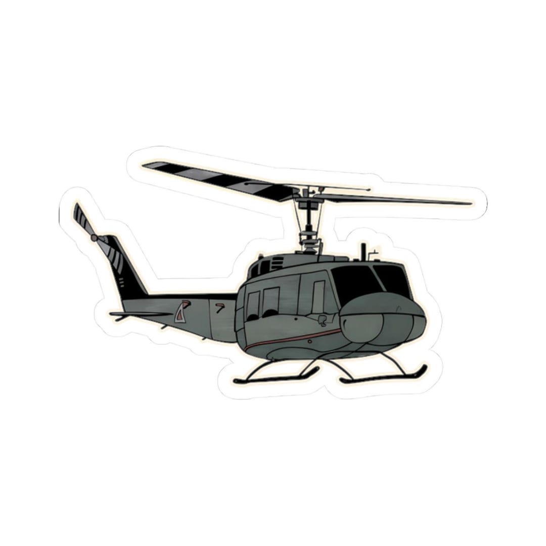UH-1 Huey, Helicopter Sticker for Helicopter Pilots, Veterans ...