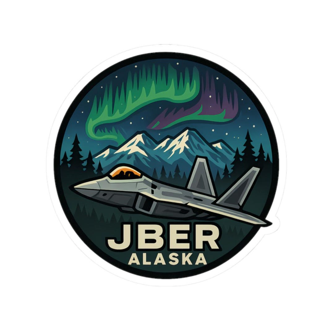 JBER Alaska Sticker, Gift for Military Veterans, Joint Base Elmendorf ...