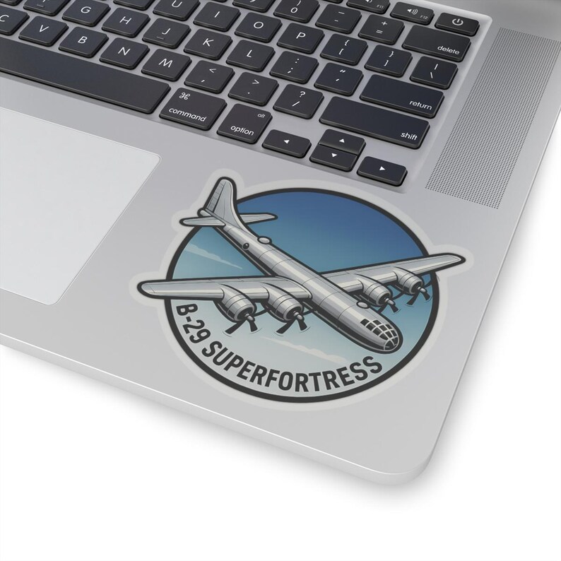 Sticker for Aviation Lovers, WWII Bomber B-29 Airplane Decal, Retro ...