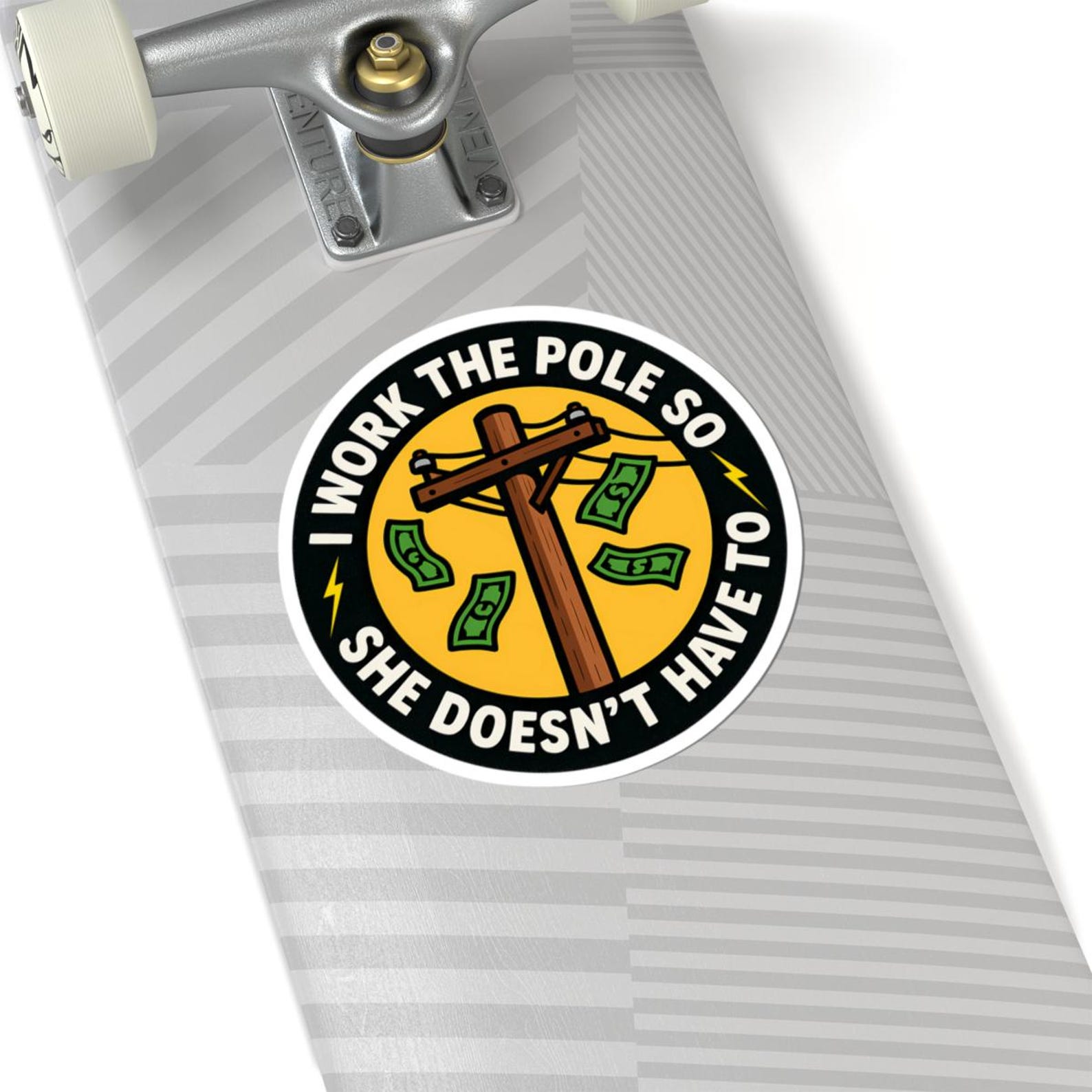 Funny Lineman Sticker Decal for Utility Worker, Pole Climber, Lineman ...
