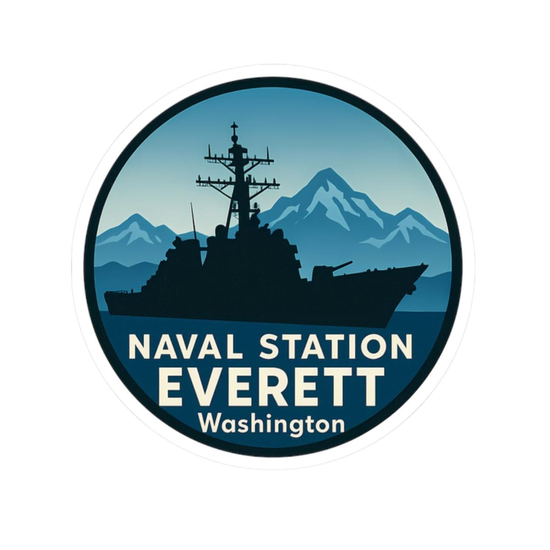 Funny Naval Station Everett Washington Souvenir Sticker Decal for ...