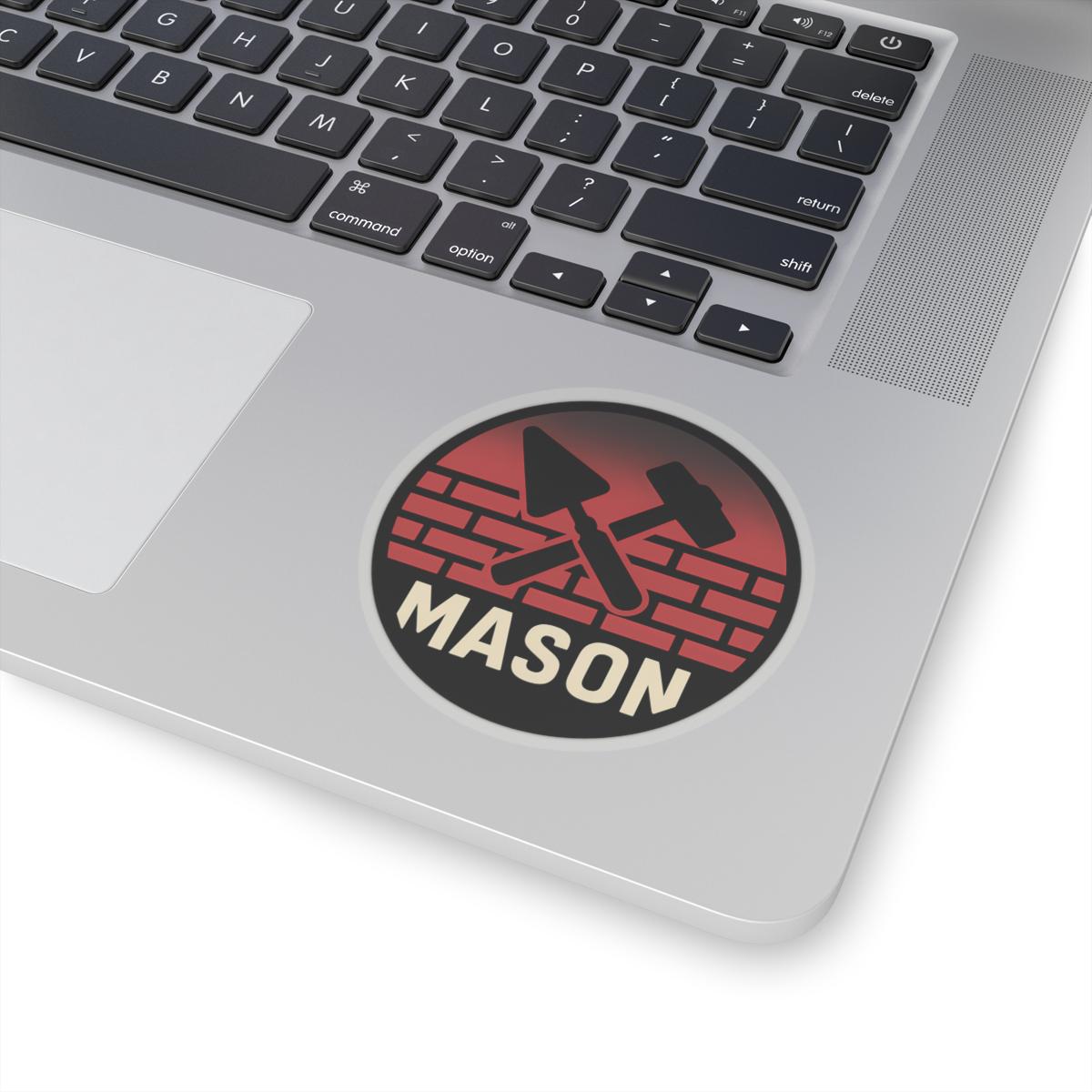 Sticker for Masons, Bricklayers & Construction Workers - Retro Masonry ...