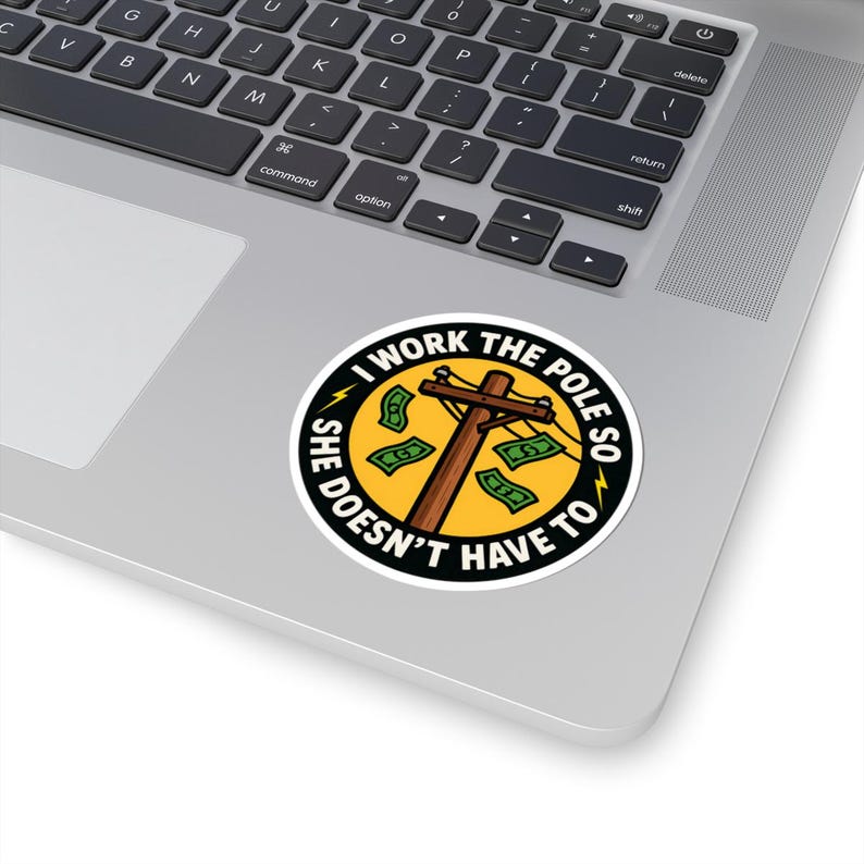 Funny Lineman Sticker Decal for Utility Worker, Pole Climber, Lineman ...