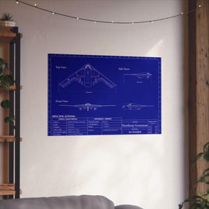 B21 Raider Bomber Poster for Air Force Airmen, Aviation Enthusiasts ...