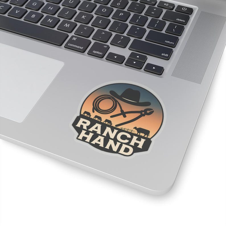 Sticker for Ranch Hands & Cowboys - Western Ranch Hand Badge Decal ...