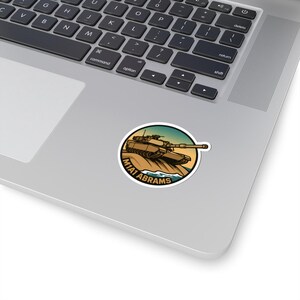 Sticker for Tank Lovers, M1A1 Abrams Patch Style Decal, Desert Sunset ...