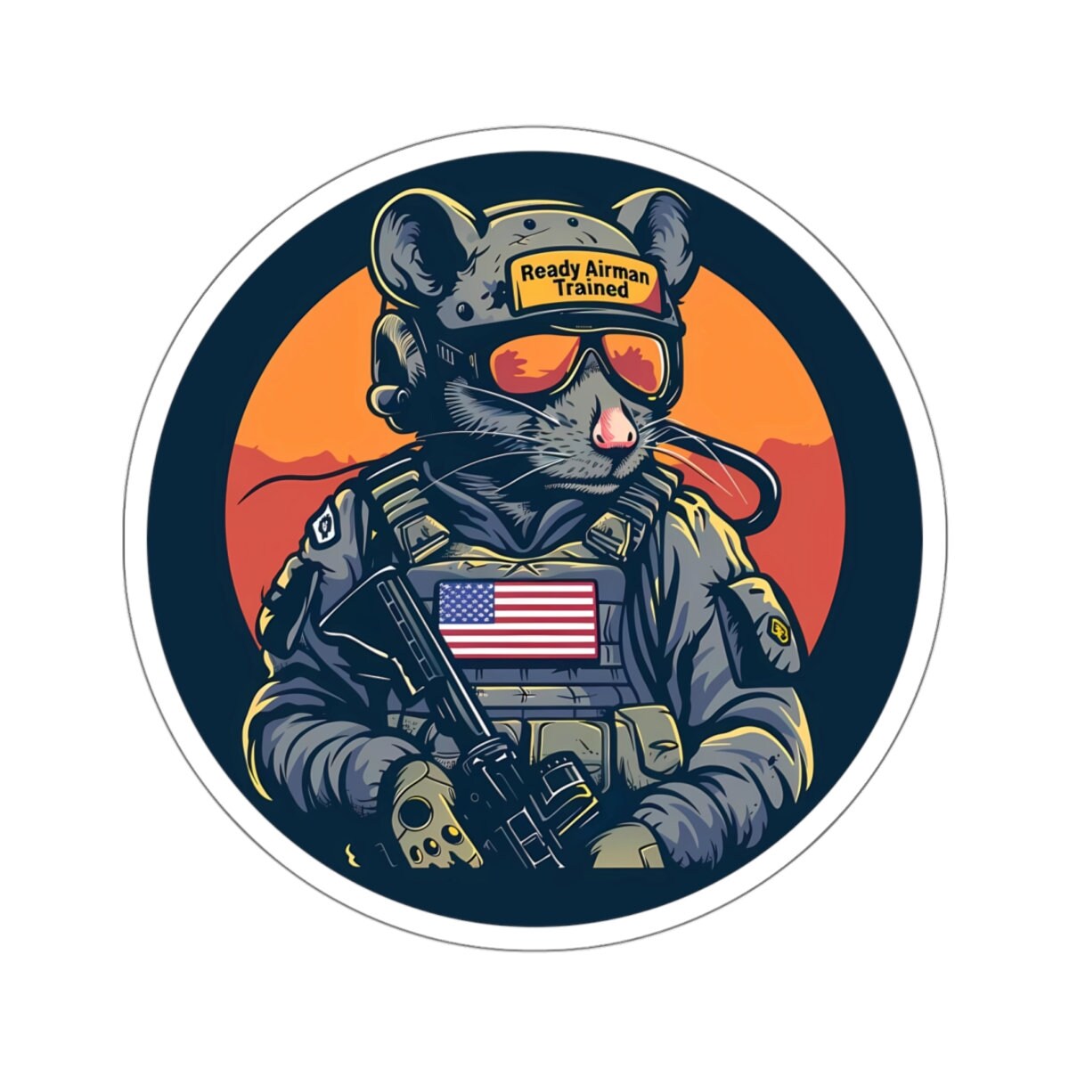 Ready Airman Training RAT Joke Sticker for Air Force Airmen ...