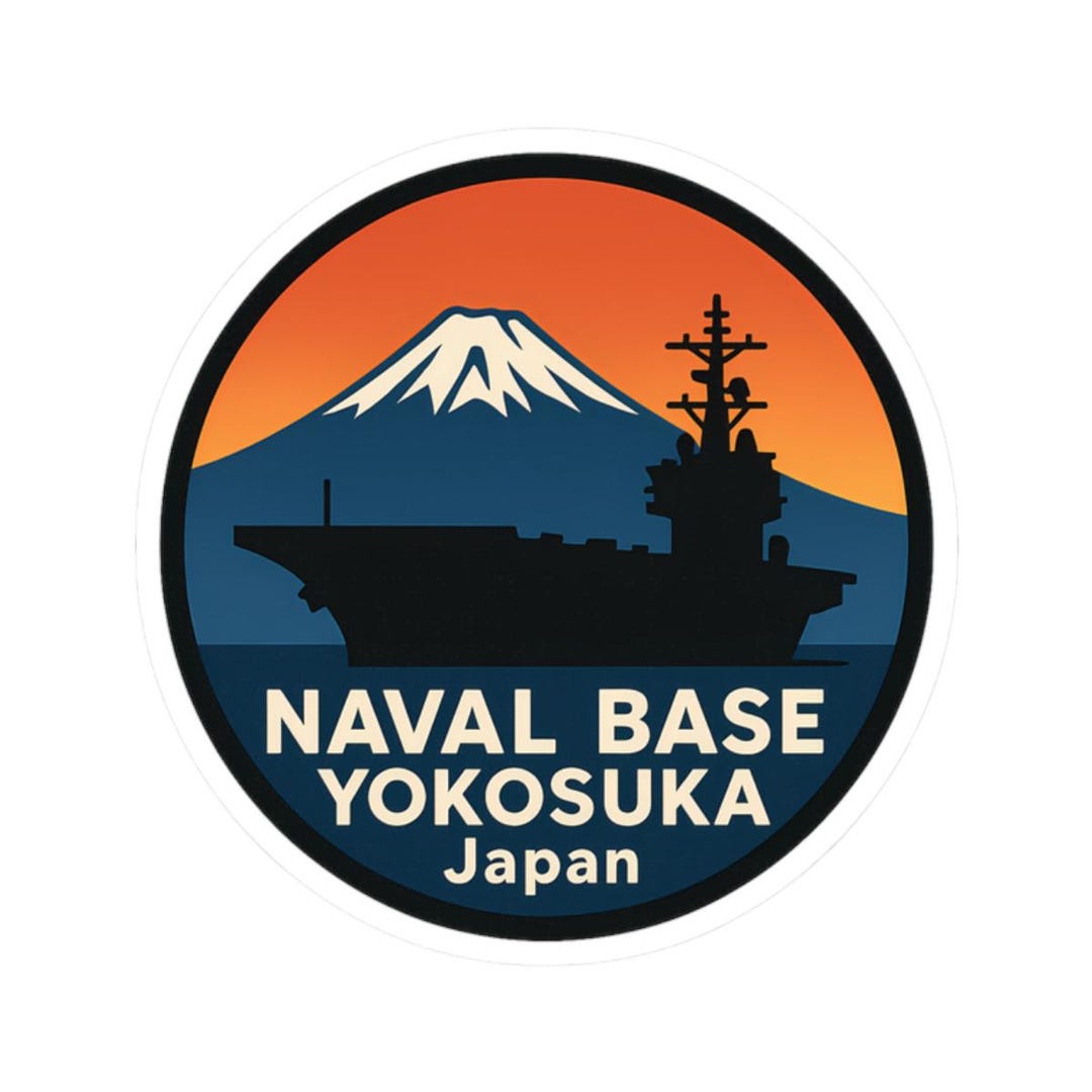 Sticker for Sailors at Naval Base Yokosuka Japan, Military Spouse Gift ...