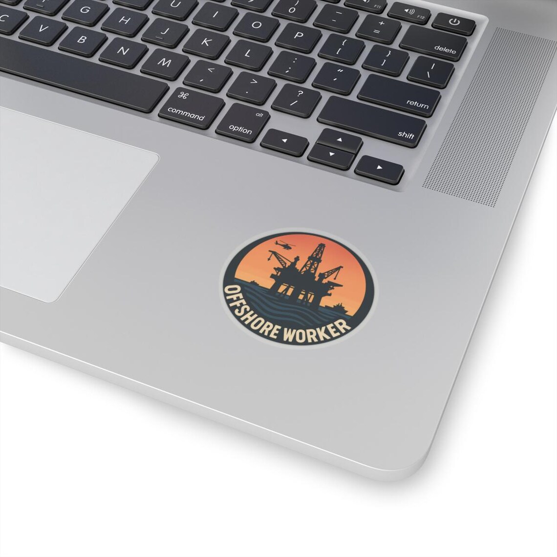 Sticker for Offshore Workers - Oil Rig Platform Sunset Decal for ...