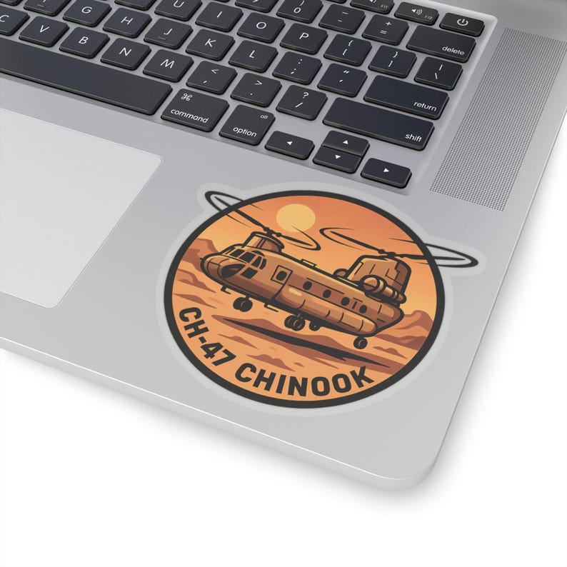 Sticker for Aviation Fans, CH-47 Chinook Helicopter Decal, Tandem-rotor ...