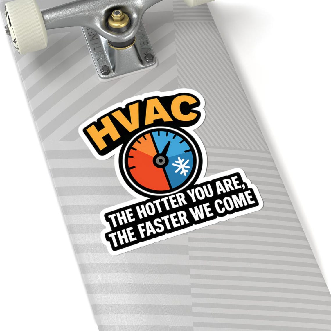 Funny Hard Hat Sticker for HVAC Technicians, Blue Collar Worker ...