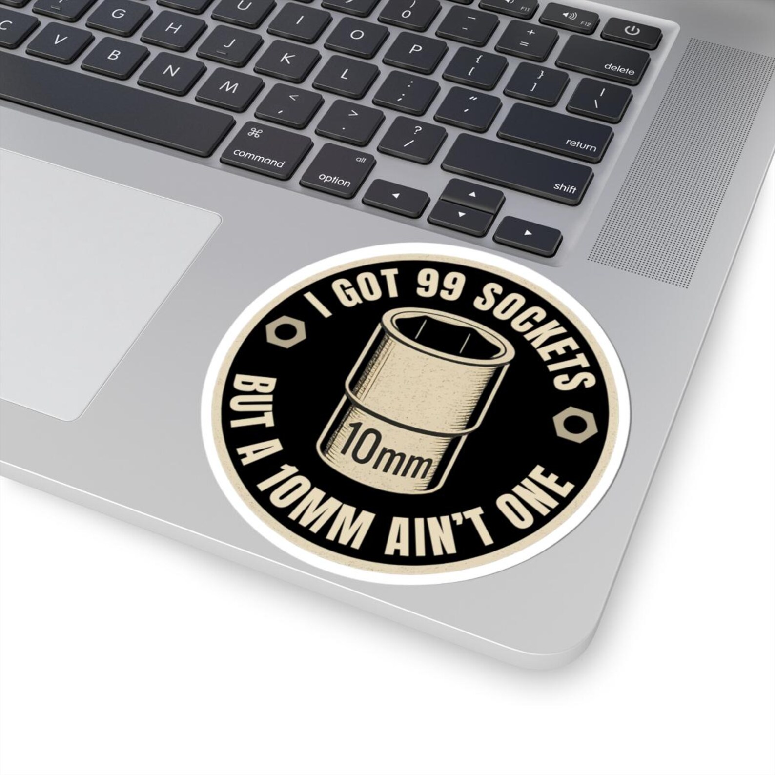 Funny 10mm Socket Sticker for Mechanics, Car Guys, Tool Lovers, Garage ...