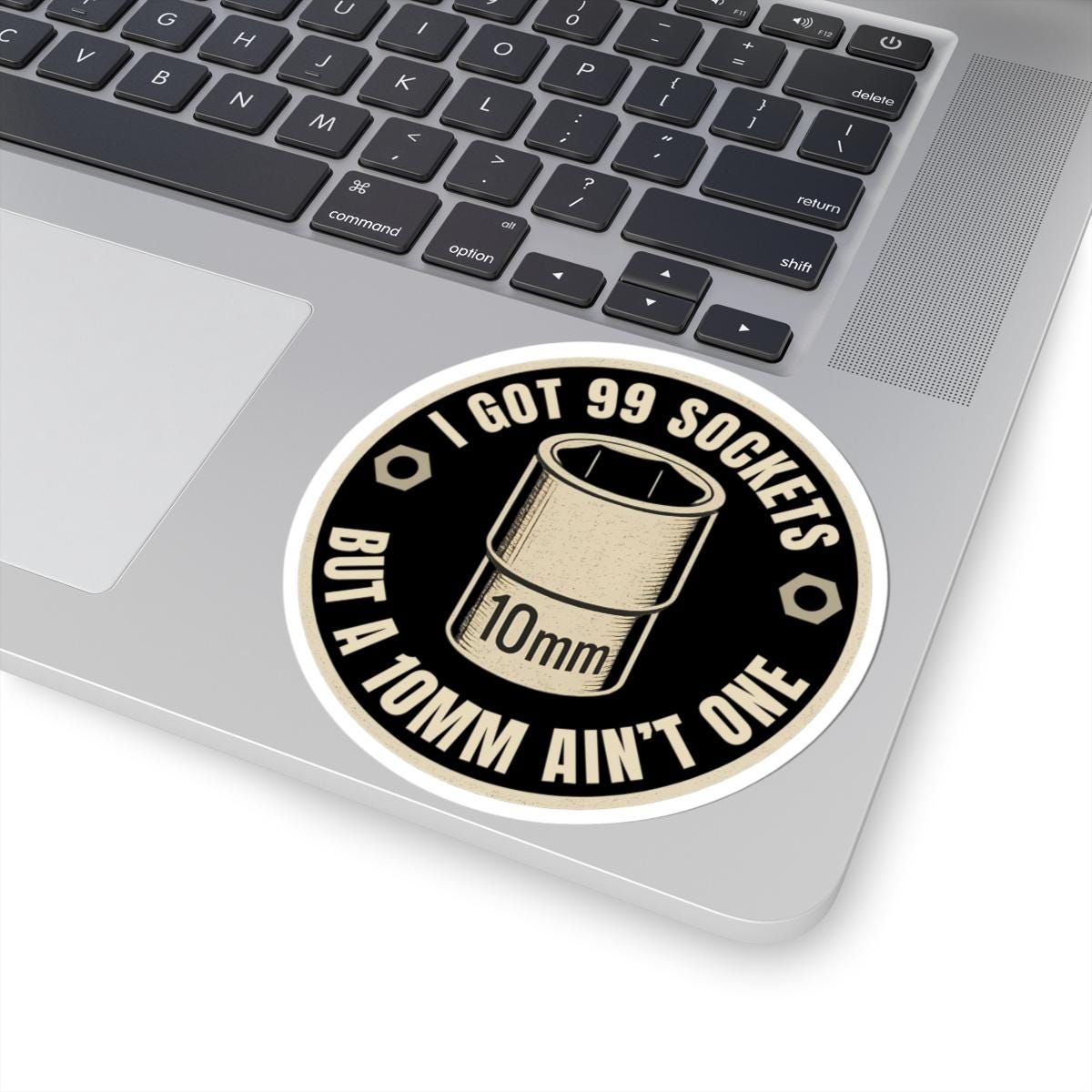 Funny 10mm Socket Sticker for Mechanics, Car Guys, Tool Lovers, Garage ...