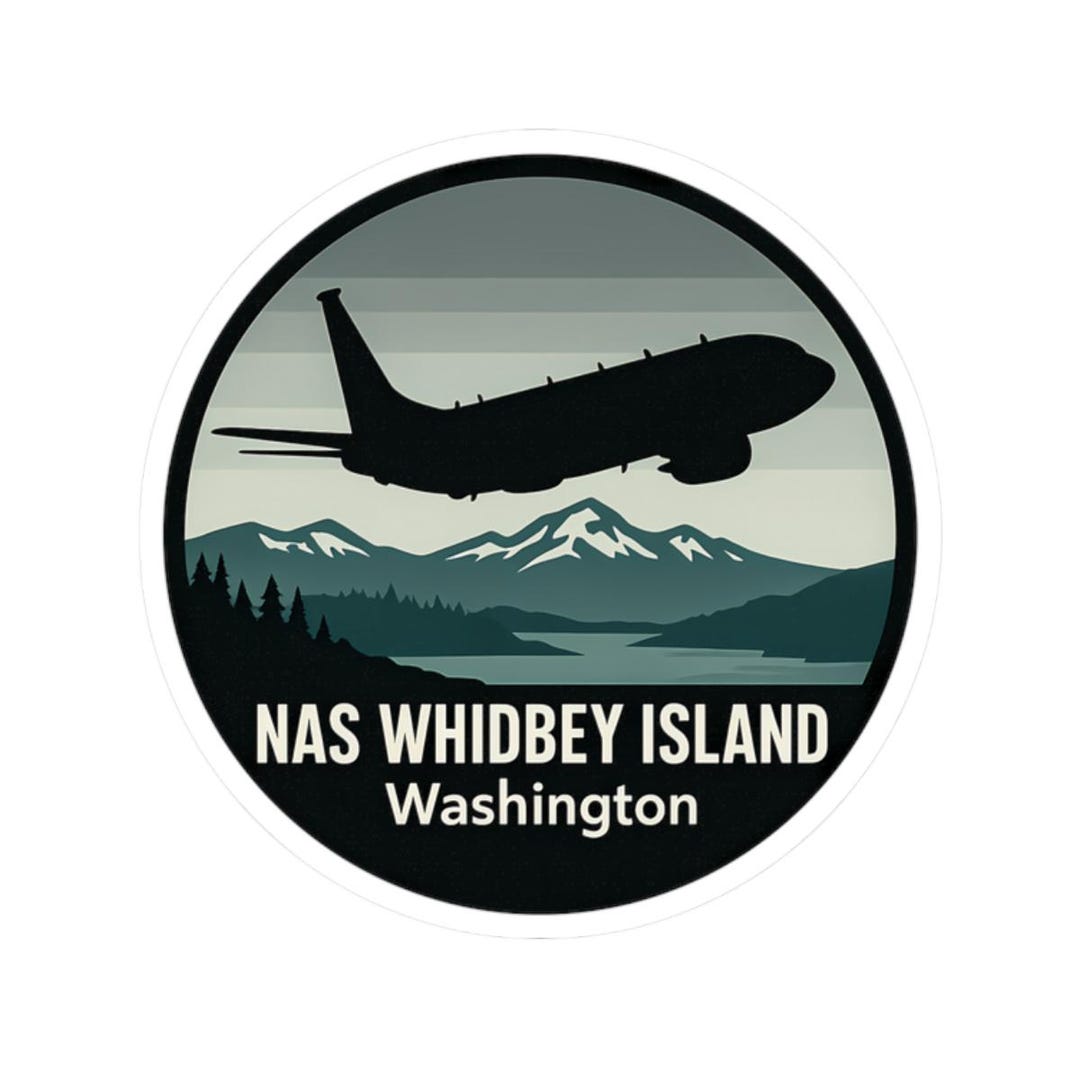Sticker for Families - NAS Whidbey Island Washington Jet Silhouette ...