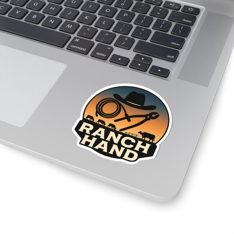 Sticker for Ranch Hands & Cowboys - Western Ranch Hand Badge Decal ...