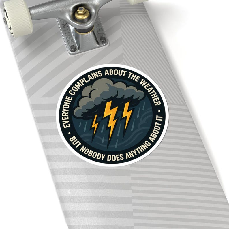 Sticker for Weather Nerds & Meteorologists - Funny Storm Cloud ...