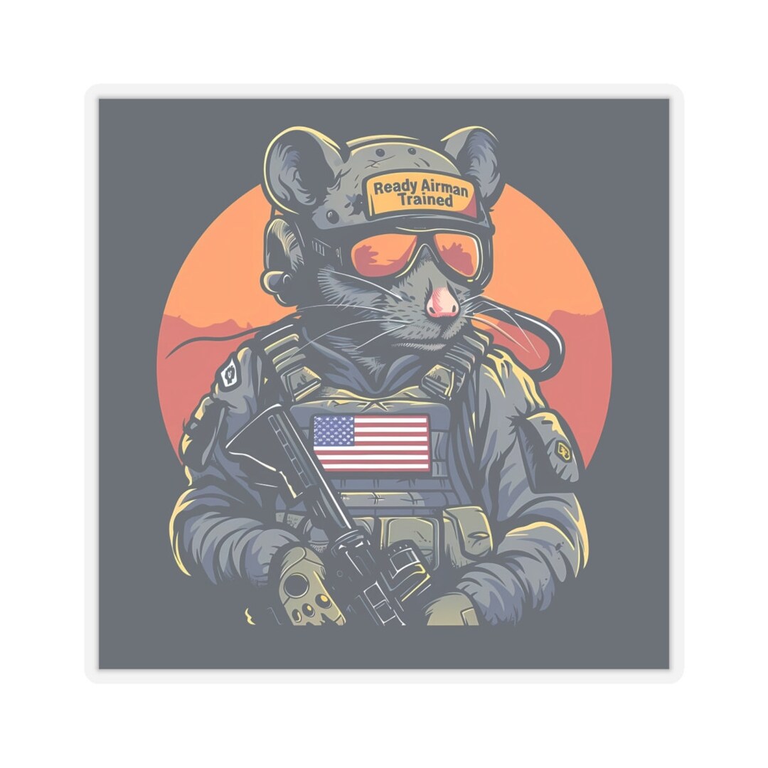 Ready Airman Training RAT Joke Kiss-cut Stickers for Air Force Airman ...