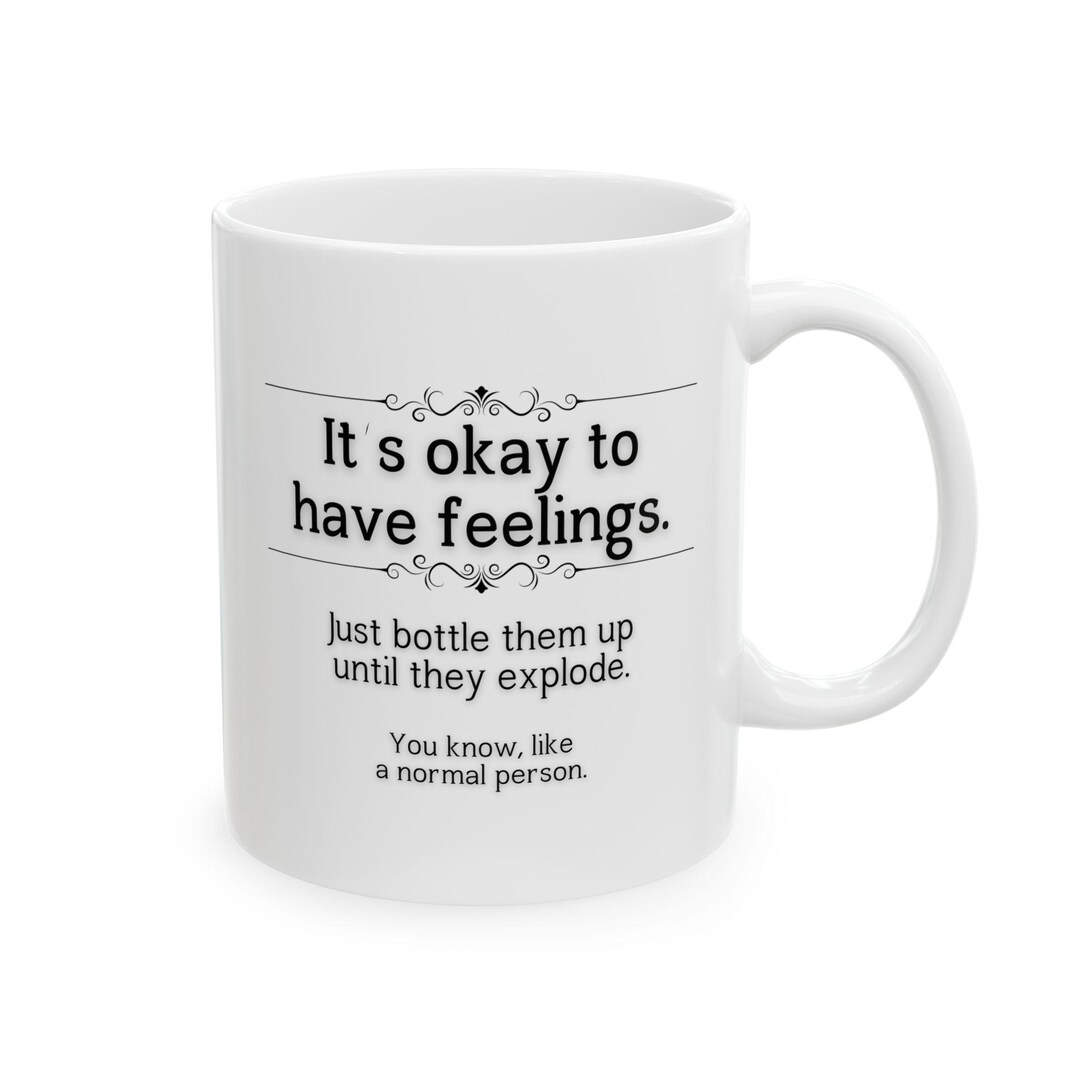 Funny Mug for the Emotionally Repressed, Cynical Anxious Coworkers ...