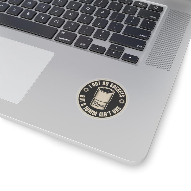 Funny 10mm Socket Sticker for Mechanics, Car Guys, Tool Lovers, Garage ...