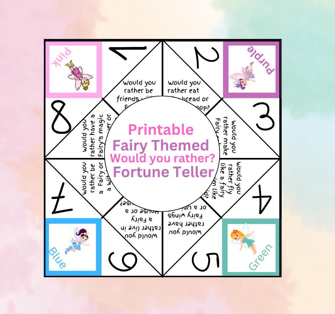 Fairy Fortune Teller "would You Rather?" Questions - Vintage Style ...