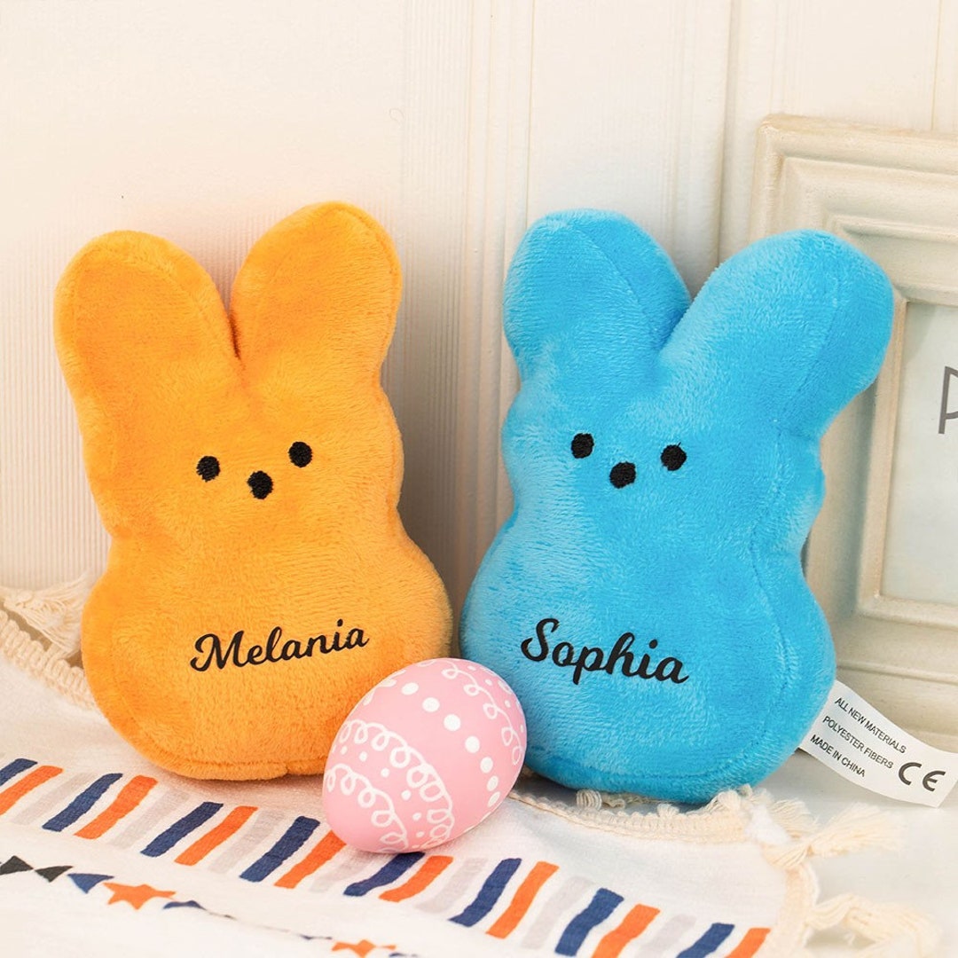 Personalized Peep Plush Bunny - Etsy