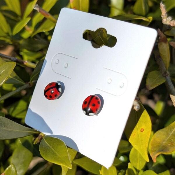Ladybug Earrings - Etsy