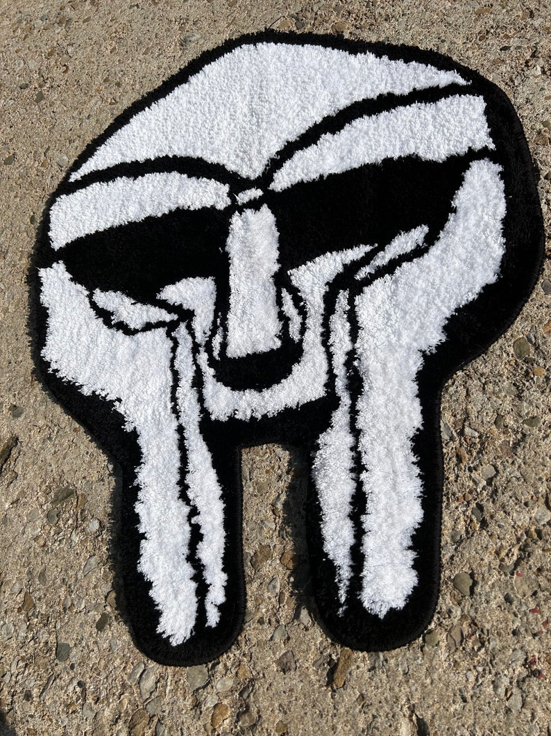 MF DOOM Rug 60x50cm handmadetuftedfluffyfundesignarea - Etsy UK