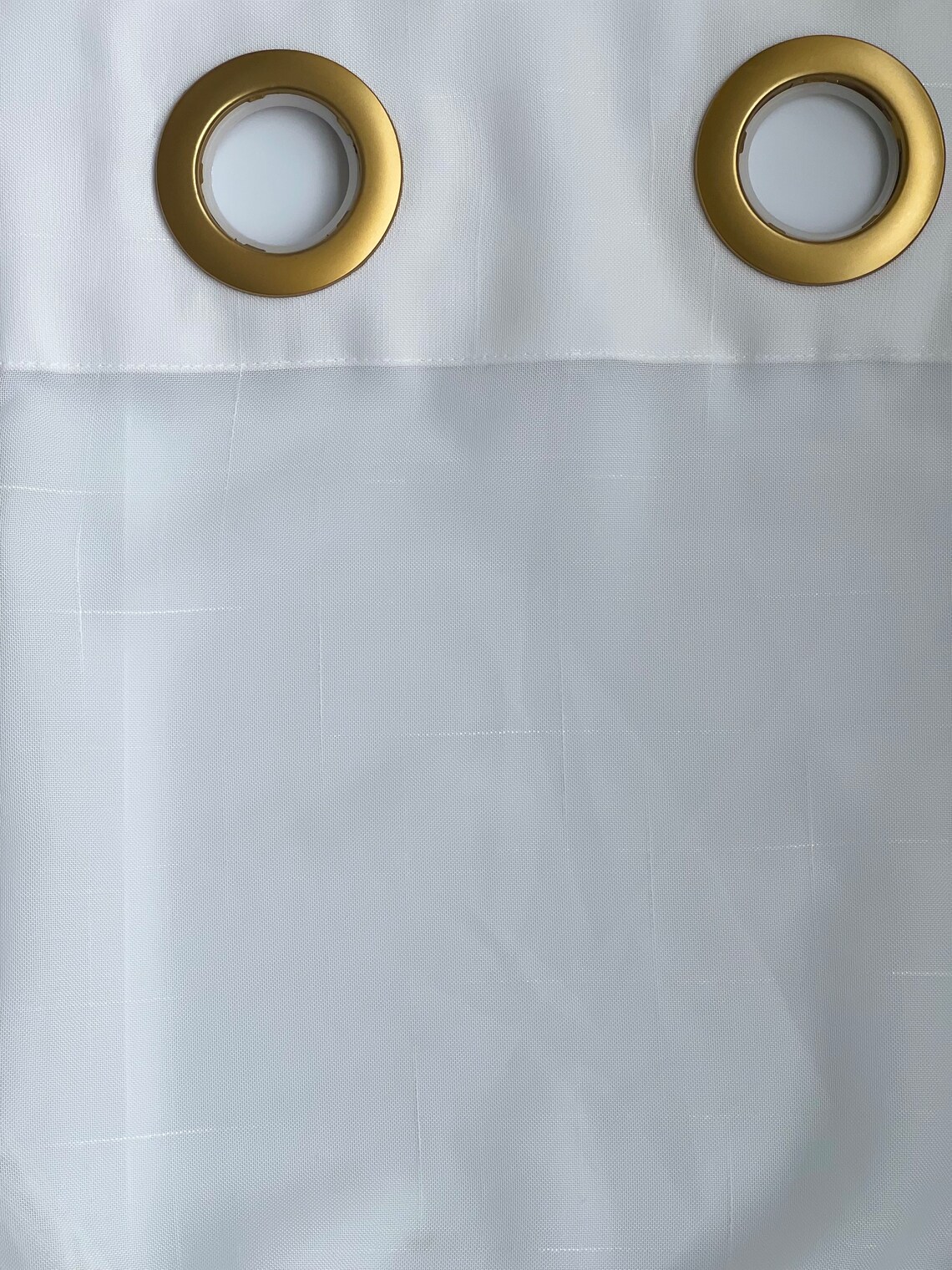 Luxury Embroidered Custom Sheer Curtains, White Light Blue Dull Gold ...