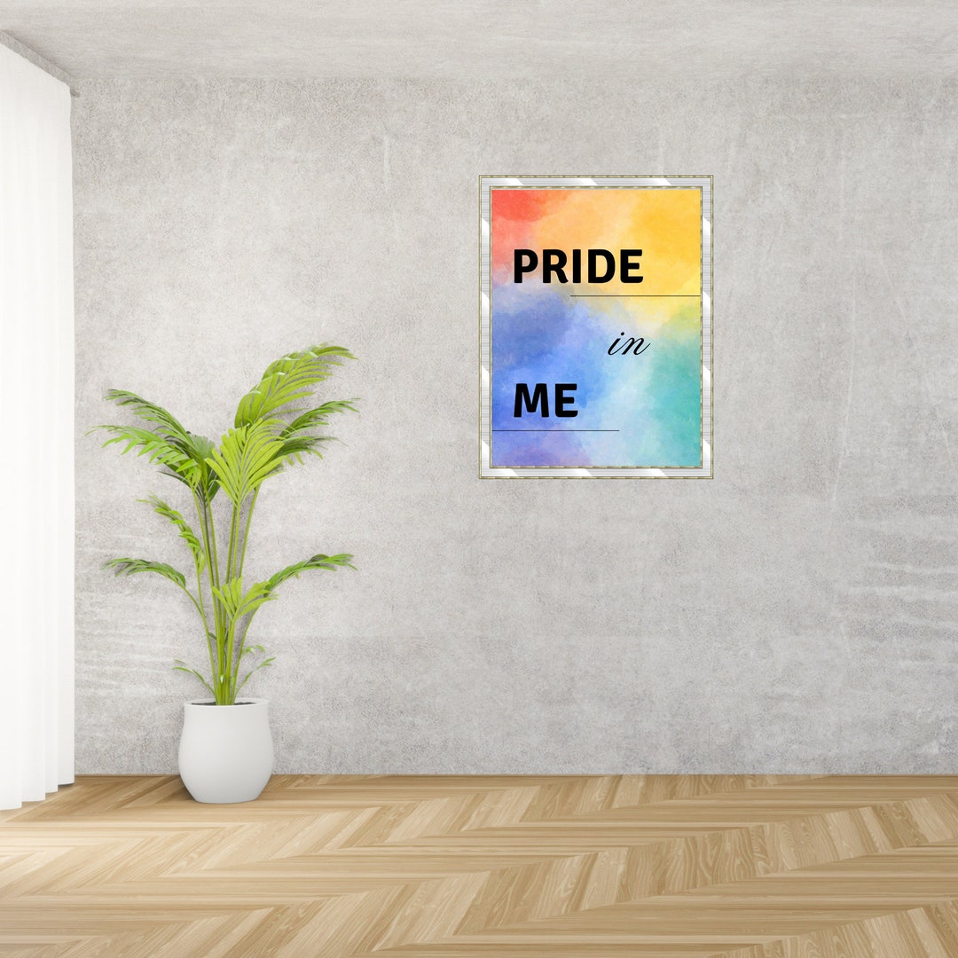 Pride in Me With Color Poster, Wall Art, Digital Download - Etsy