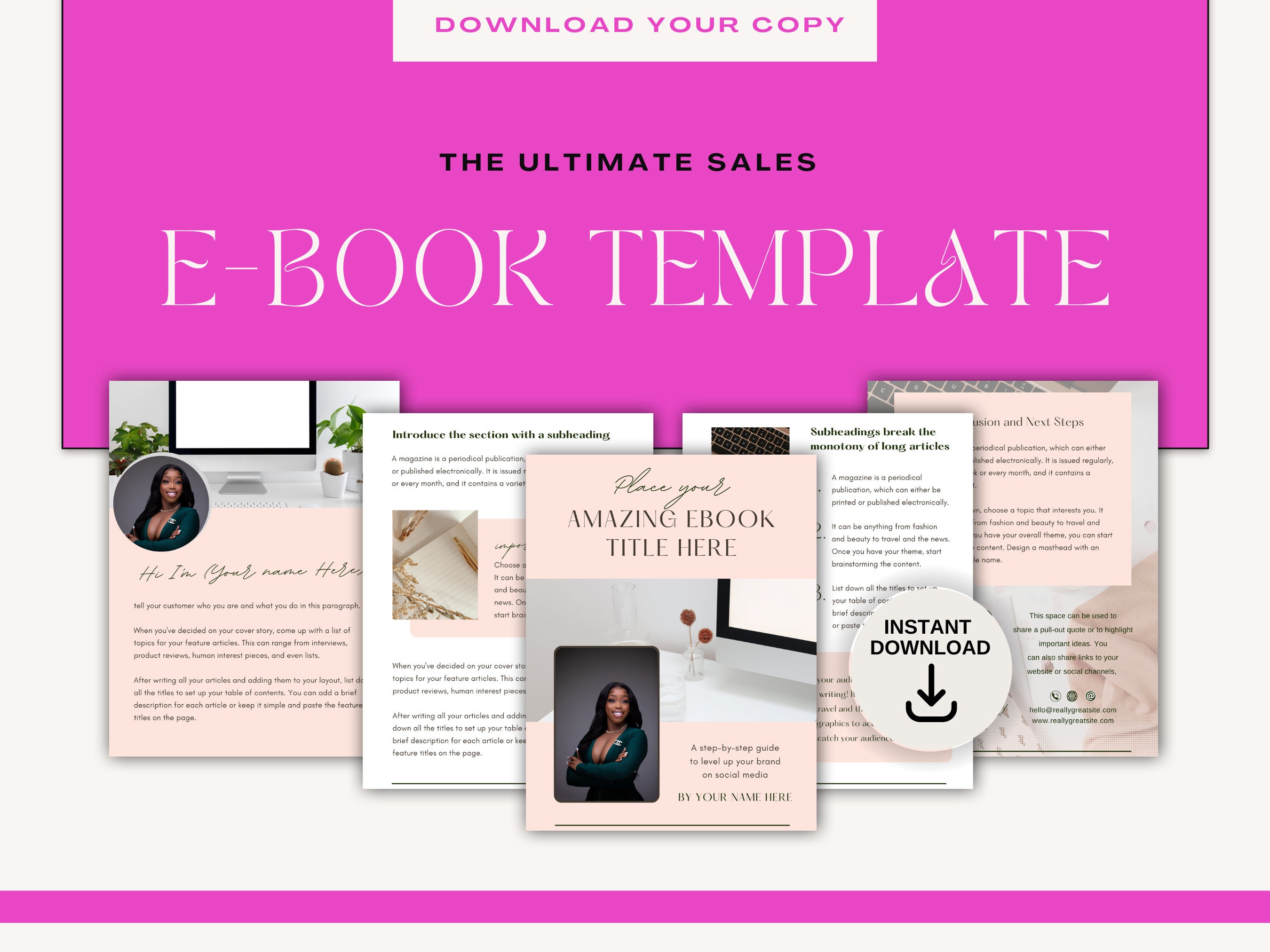 Ebook Template - Etsy
