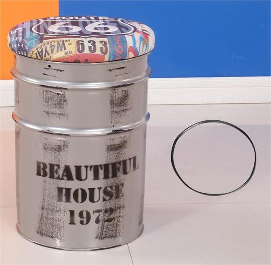 Paint Bucket Stool Creative Storage Storage Stool Bar Low Stool Tin ...